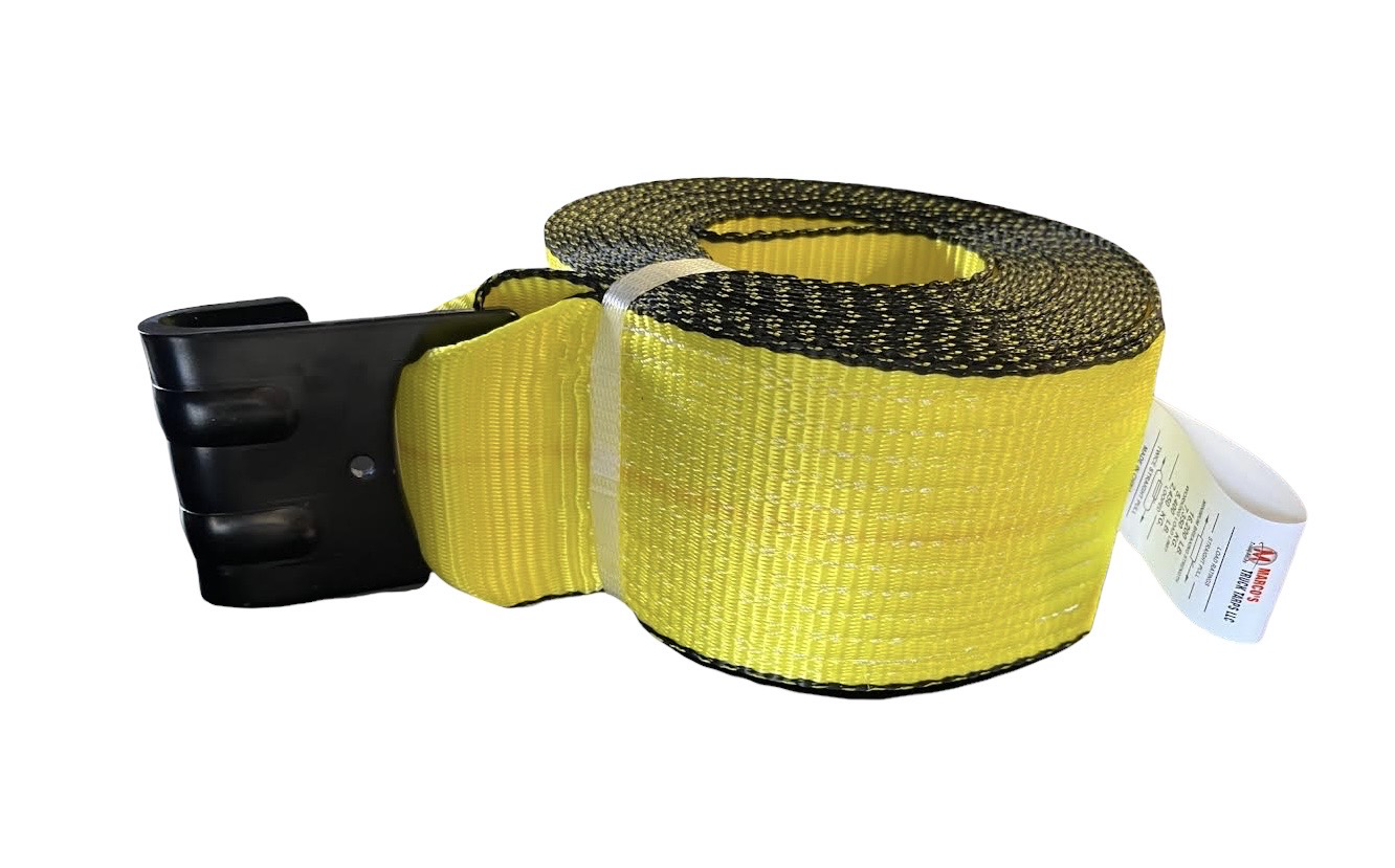4” X 30’ YELLOW COLOR STRAP W/3" FLAT HOOK MTT WLL 5,400 LBS – Marco's ...