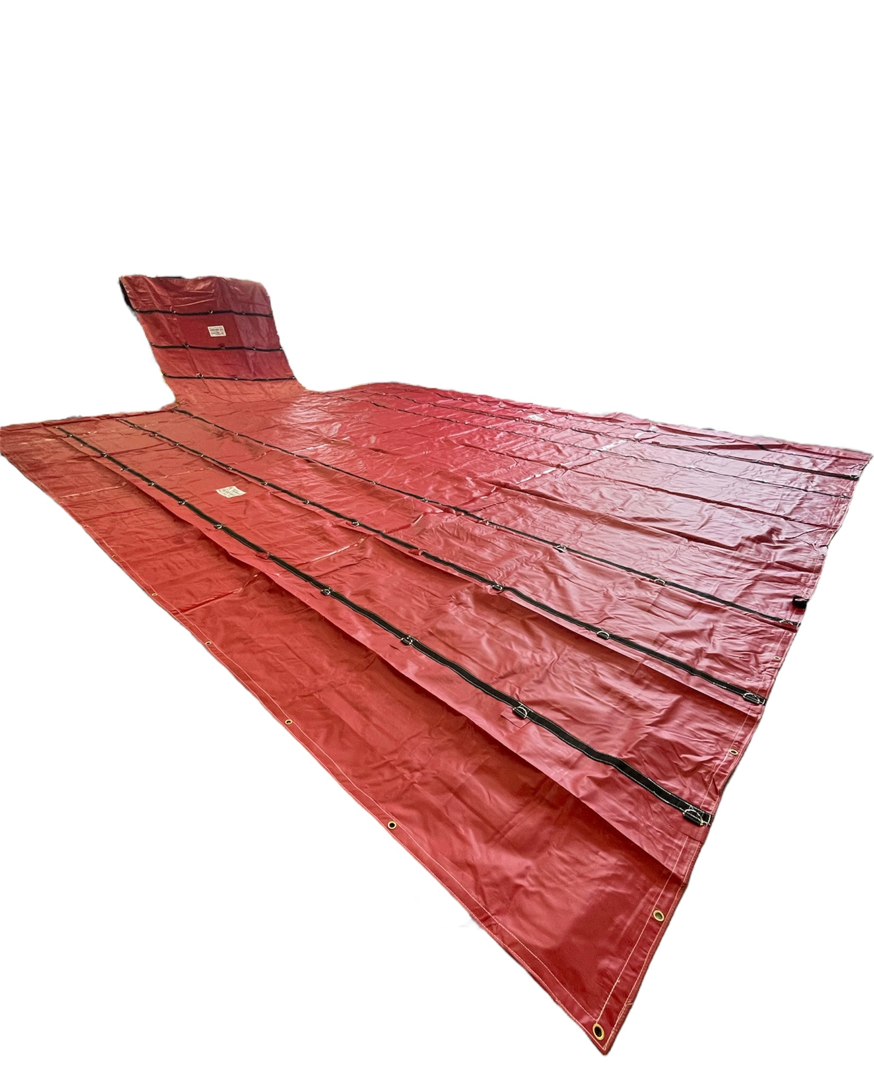 8' DROP X 8' W X 27' L RED COLOR 14 OZ – Marco's Truck Tarps